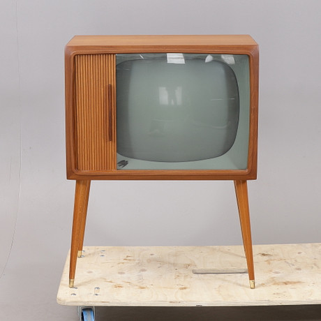 TV UNIT WITH BLINDERS, Scantic, 1950s. Furniture - Other - Auctionet