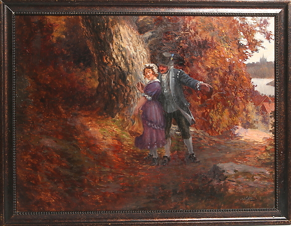 EMIL ÅBERG. "Mollberg and Camilla", oil on Board, signed E Åberg. Art ...