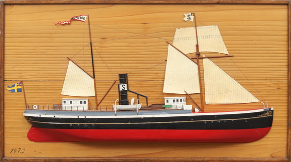 HALVMODEL, "Gauthiod" dampskib, 1873. Samlerobjekter - Teknik og ...