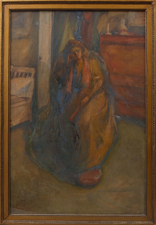 EMIL ZOIR. "In the twilight", watercolour, signed and dated 1919. Art ...