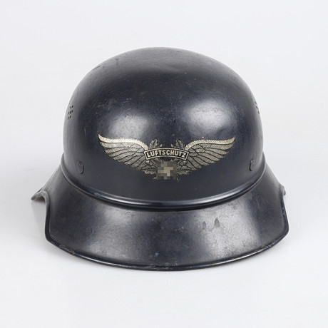 HELMET. Luftschutz M38 " so-called Gladiator helmet. Germany World War ...