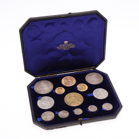 JUBILEE COINAGE 1887. A CASED 13 COIN SET. Coins, Medals & Stamps ...