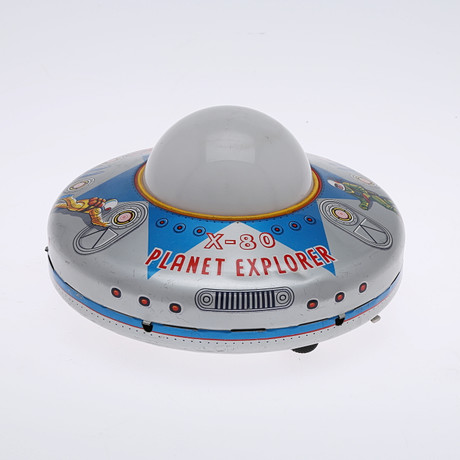 MODERN TOYS, "X-80 Planet Explorer", rymdfarkost, litograferad plåt ...