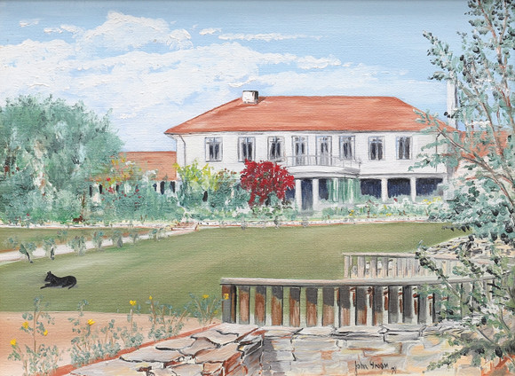 JOHN GROOM, 20TH CENTURY. FLAGSTAFF HOUSE, CYPRUS. Art - Paintings ...