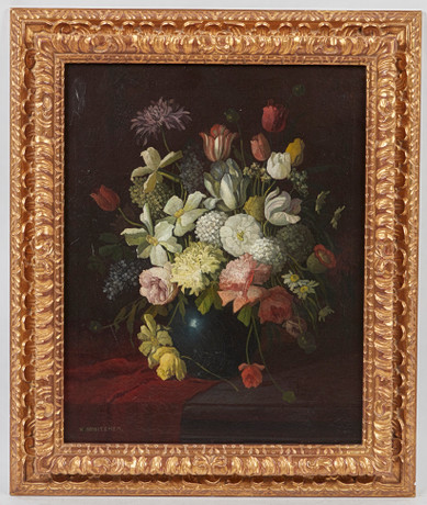 ATTRIBUTED TO KONSTANTIN STOITZNER. Paintings, floral still life. Art ...