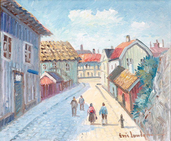 ERIC LUNDGREN. oil on canvas. Art - Paintings - Auctionet