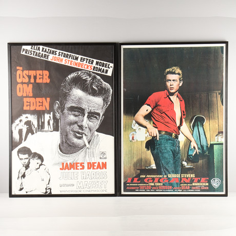 MOVIE POSTERS, 2 pieces, James Dean, modern production. Art - Other ...