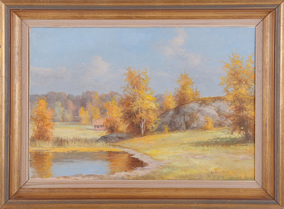 ANSHELM DAHL (1897-1964). Landscape, signed Anselm Dahl, oil on canvas ...