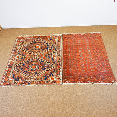 ORIENTALISKA MATTOR, 2 ST. Mattor & Textil - Mattor - Auctionet