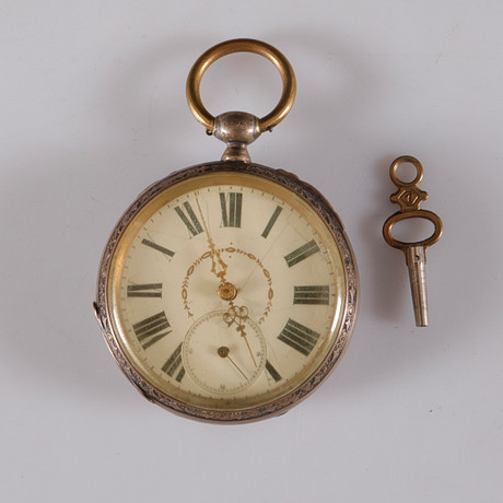 POCKET WATCH, silver, 19th century. Clocks & Watches - Pocket & Stop ...