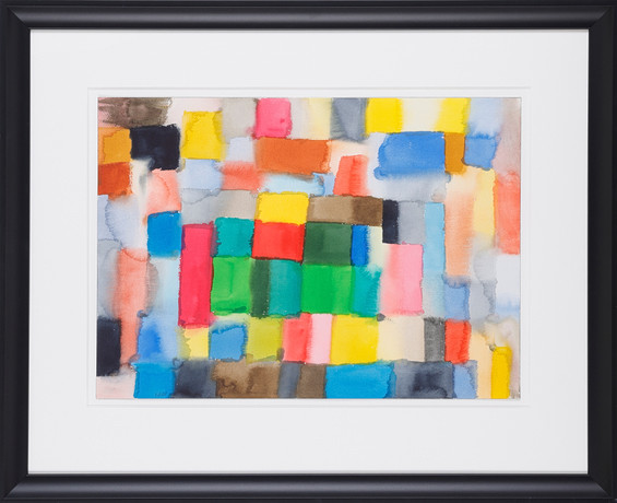 CARL SANDELL (FÖDD 1958). Komposition, signerad Case, akvarell. Konst ...