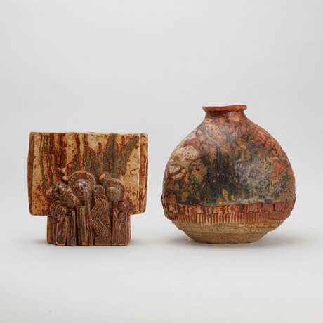 BERNARD ROOKE. Vases, two pieces, stoneware. Ceramics & Porcelain ...