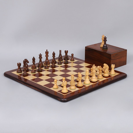 SCHACKSPEL, 34 pjäser, trä. Övrigt - Övrigt - Auctionet