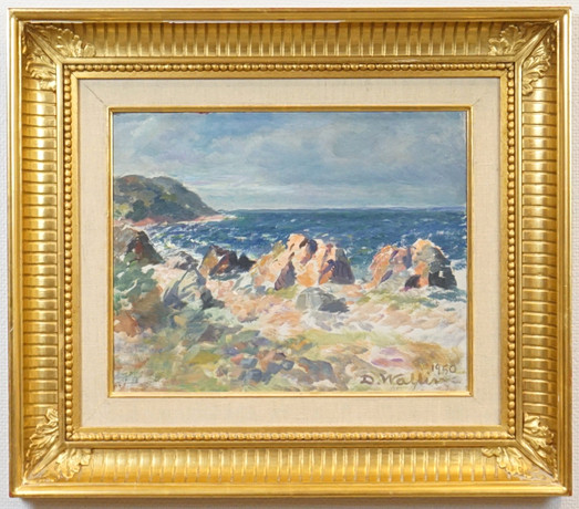DAVID WALLIN. Oil on Board, "Arild", signed, 1950. Art - Paintings ...