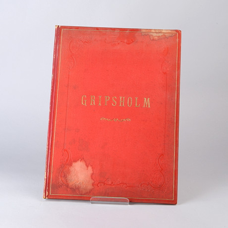 BOOK, "Gripsholm", with 12 lithographic prints Carl Johan Billmark ...