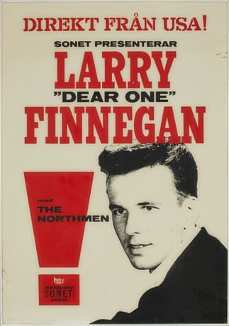 LARRY FINNEGAN, "Dear One", konsertaffisch, med The Northmen. Konst ...