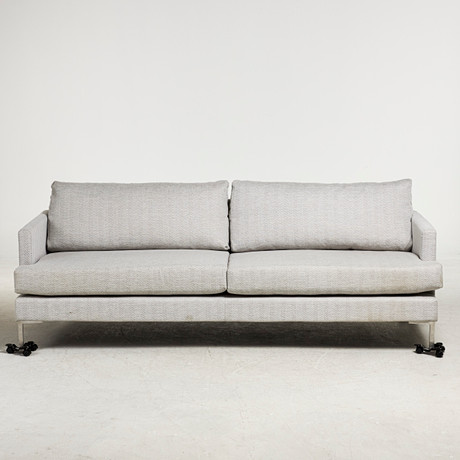 SOFFA, Englesson "Mind", 3,5-sits, kromade ben, lösa ryggplymåer ...