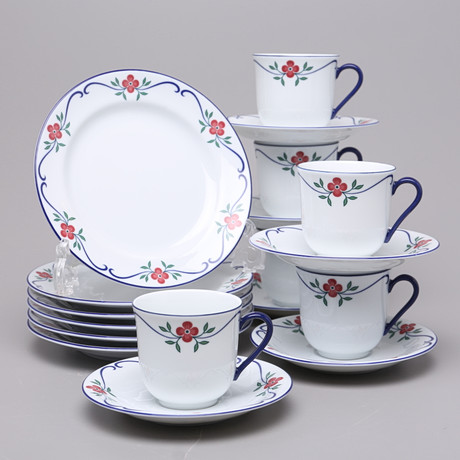 PIA RÖNNDAHL. Coffee set, 12 pieces, porcelain, "Sundborn", Rörstrand ...