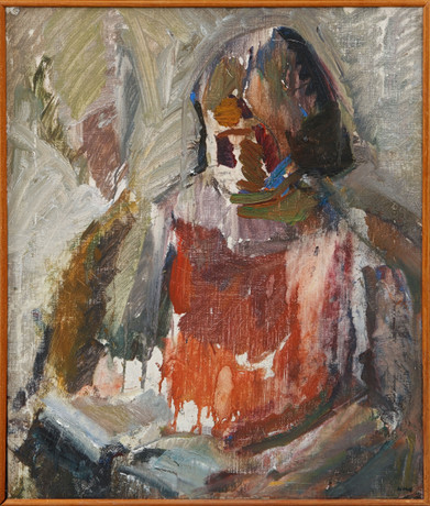 PER-OLOF NORD. Porträtt, olja på duk, signerad. Konst - Måleri - Auctionet