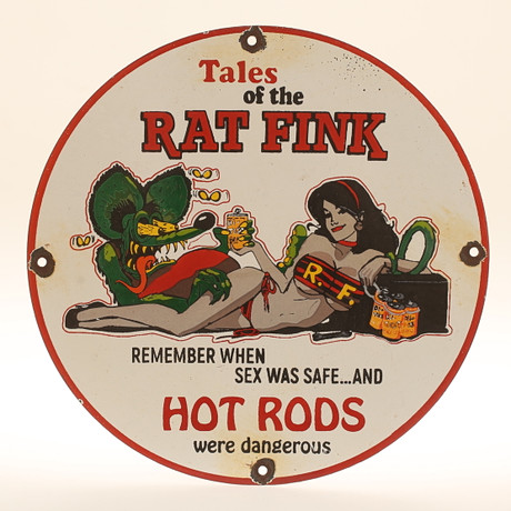 ENAMEL SIGN, "Tales of the Rat Fink". Miscellaneous - Miscellaneous ...