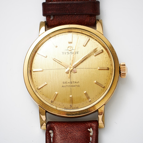 TISSOT, wristwatch, Seastar, gold double, 1970s. Clocks & Watches ...