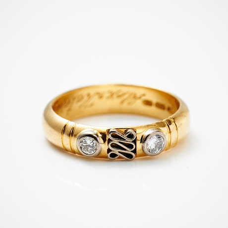 KALEVALA KORU, ring, 18k red/white gold, 2 brilliants total 0.20 ct, as ...