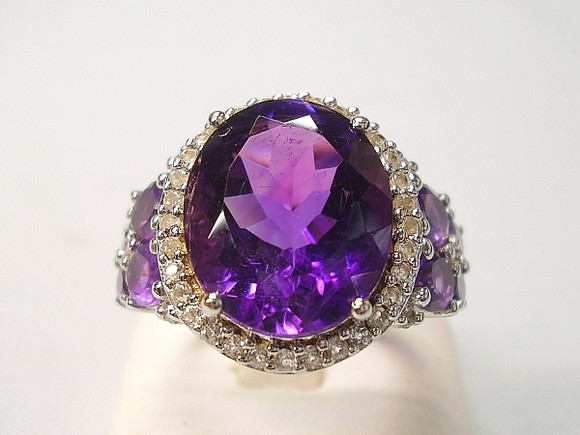 AMETIST RING SILVER 925. Smycken & Ädelstenar - Ringar - Auctionet