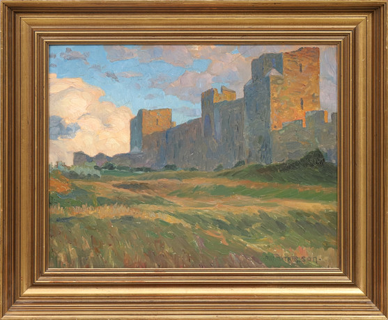 ANDERS TRULSON, (1874-1911). Visby ringmur, olja på duk, signerad. Konst - Måleri - Auctionet