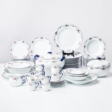 RÖRSTRAND, "Sundborn", servis, 72 dlr, porslin, dekor av Pia Rönndahl ...