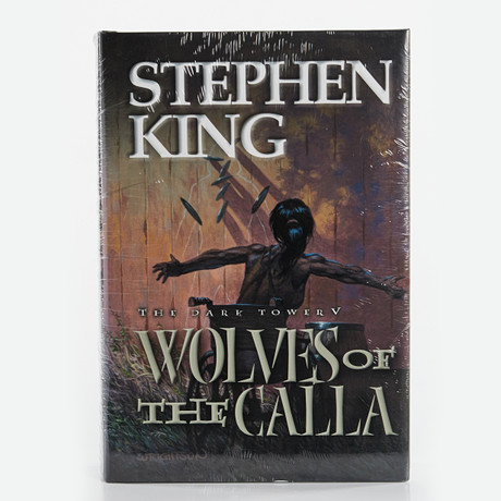 STEPHEN KING, Bok. "WOLVES OF THE CALLA - THE DARK TOWER V", signed by ...