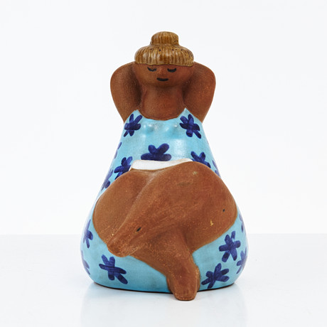 LISA LARSON. "Emma", figurine, from the "ABC-girls" series, stoneware ...