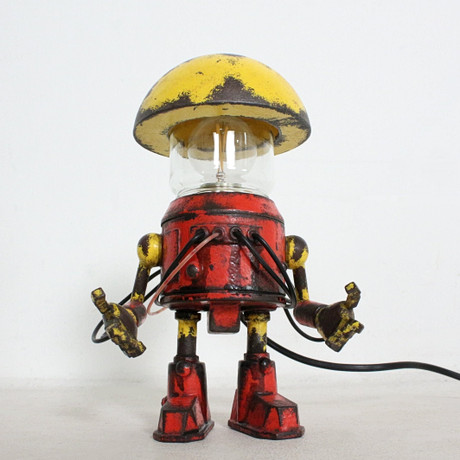 MARTIN SMIDA. Hans ateljé. 'Luminous Robot', bordslampa, unik ...