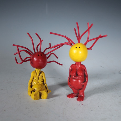 MARTIN SMIDA. Atelier. Martin Smida, skulpturer, 'Crazy Hair Duo ...