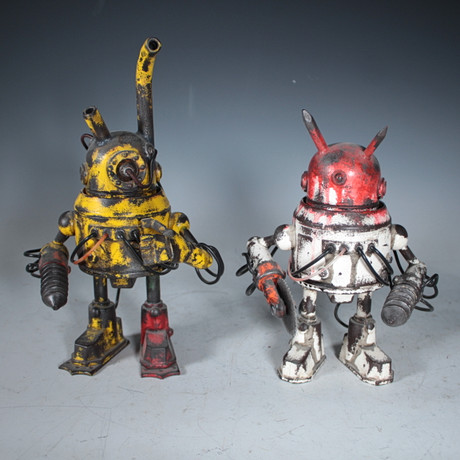 MARTIN SMIDA. Studio. Martin Smida, sculptures, 'The Fighter Duo'. Art ...