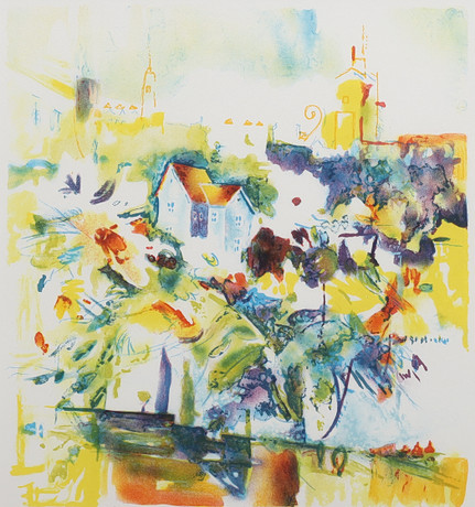 SMAIL AJKUNIC. HUS OCH VÄXTLIGHET. Konst - Grafik - Auctionet