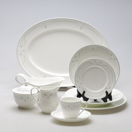 MAT- & KAFFESERVIS, 68 delar, benporslin, "Amado", Villerot & Boch ...