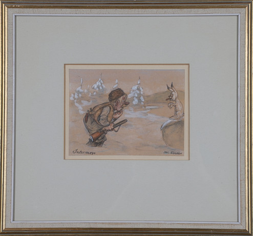 JACOB JAC EDGREN. Mixed media, "Intermezzo", signed. Art - Paintings ...