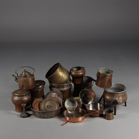 LOT OF A Collection OBJECTS. Silver & Metals - Pewter, Brass & Copper ...