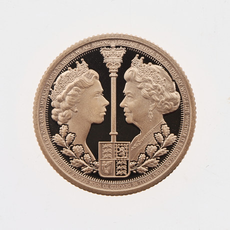 A QUEEN ELIZABETH II 2022 '1926-2022 OUR SOVEREIGN REMEMBERED' GOLD ...