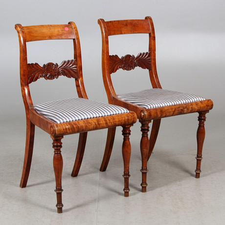 CHAIRS, 2, Karl Johan-style, 19th century. Furniture - Armchairs ...