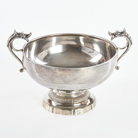 SPIRIT BOWL, silver, France 19th century, baroque style. Silver ...