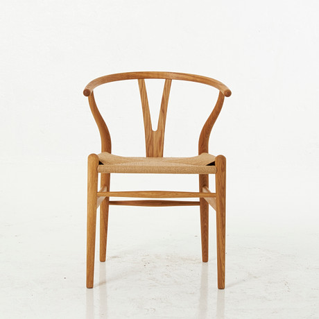 HANS WEGNER. Stol, "CH24", den sk. Y-stolen, ek, flätad sits ...