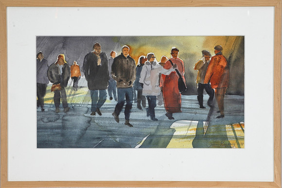 JOHAN RAMBERG (FÖDD 1965). Övergångsställe, signerad och daterad Johan ...