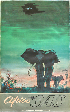 SAS - OTTO NIELSEN (1916-2000). AFRICA SAS, around 1960, monogram ...