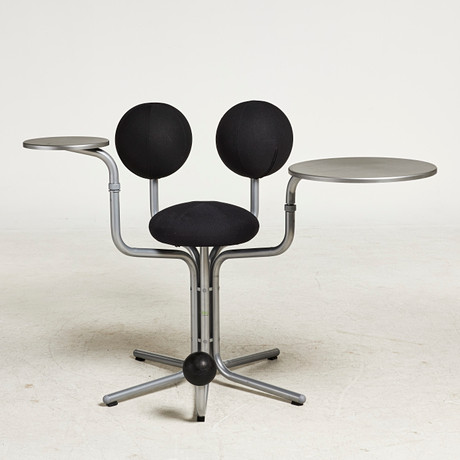 PETER OPSVIK. Work chair, "Globe Tree", Globe Concept, frame of gray ...