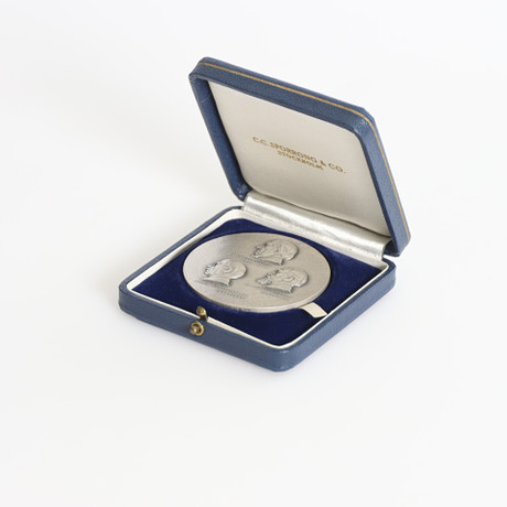 MINNESMEDALJ, silver, Wallenberg, Stockholms Enskilda Bank, 100-års ...