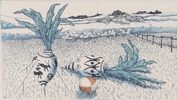 INGEMAR THALIN. "The gifts of the hills", etching, signed. Art ...