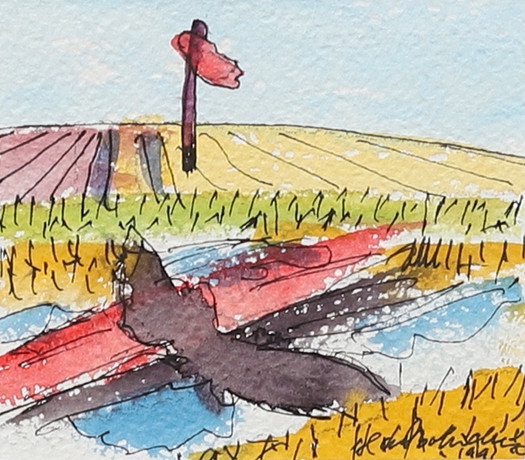 JEAN BOLINDER (FÖDD 1935). Landskap, akvarell, signerad. Konst - Måleri ...