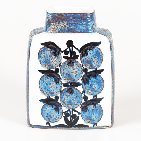 GRETHE HELLAND HANSEN. Til Aluminia/Royal Copenhagen, vase, Danmark ...