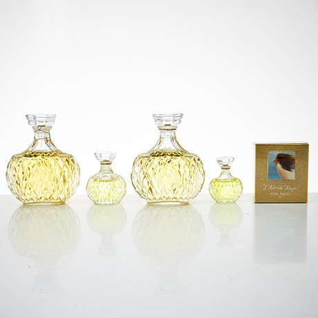 FACTIES, 4 pcs., perfume bottles, Nina Ricci perfume Capricci, various ...